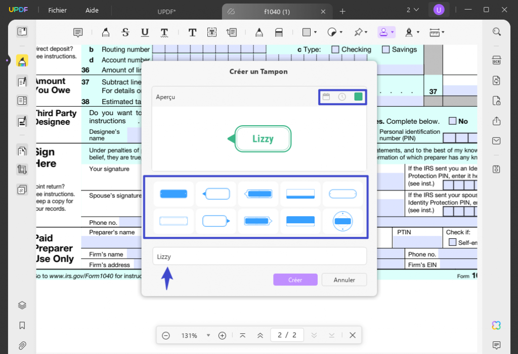 Comment ajouter un tampon de signature dans un PDF ? | UPDF