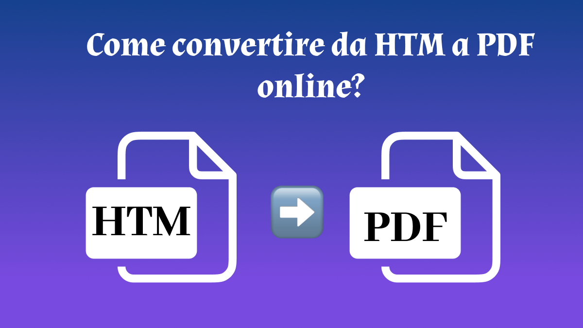 Come convertire da HTM a PDF online? | UPDF