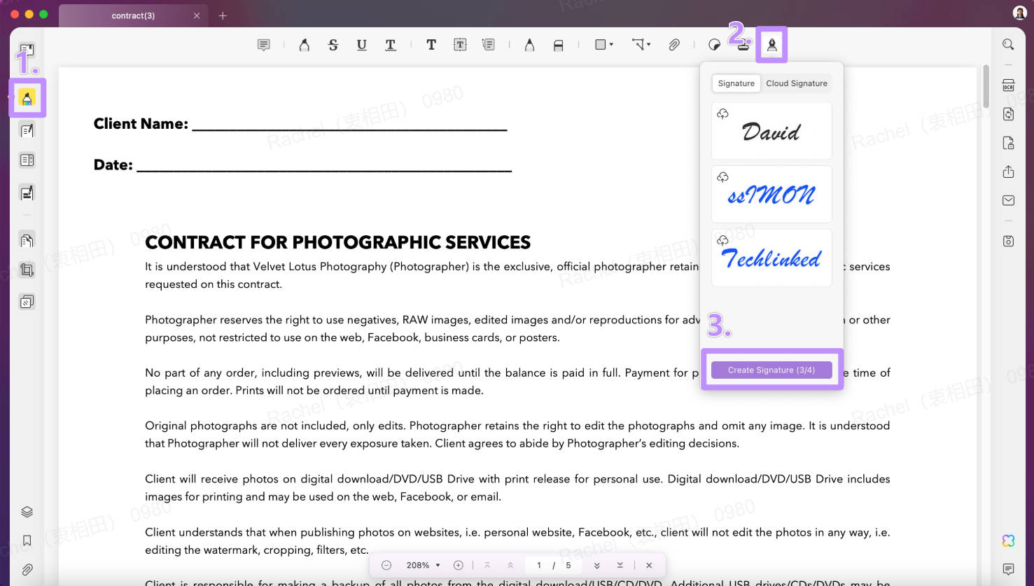Sign PDF with UPDF for Mac | User Guide