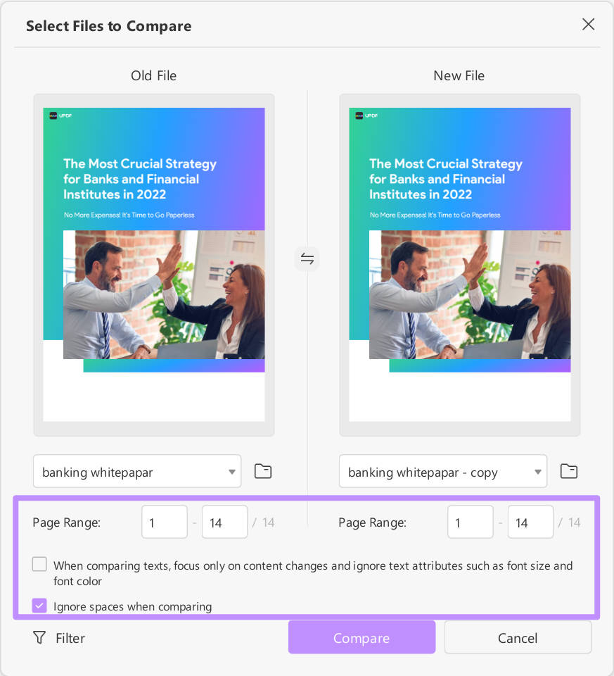 How to Compare PDF Files for Differences (3 Easy Ways) | UPDF