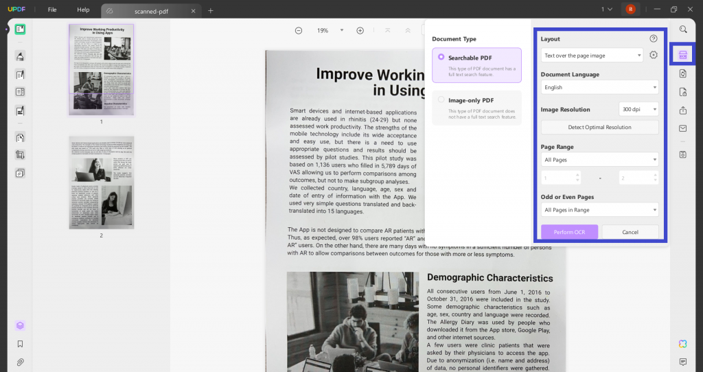 The Best Trick to Convert Scanned PDF to Text - UPDF