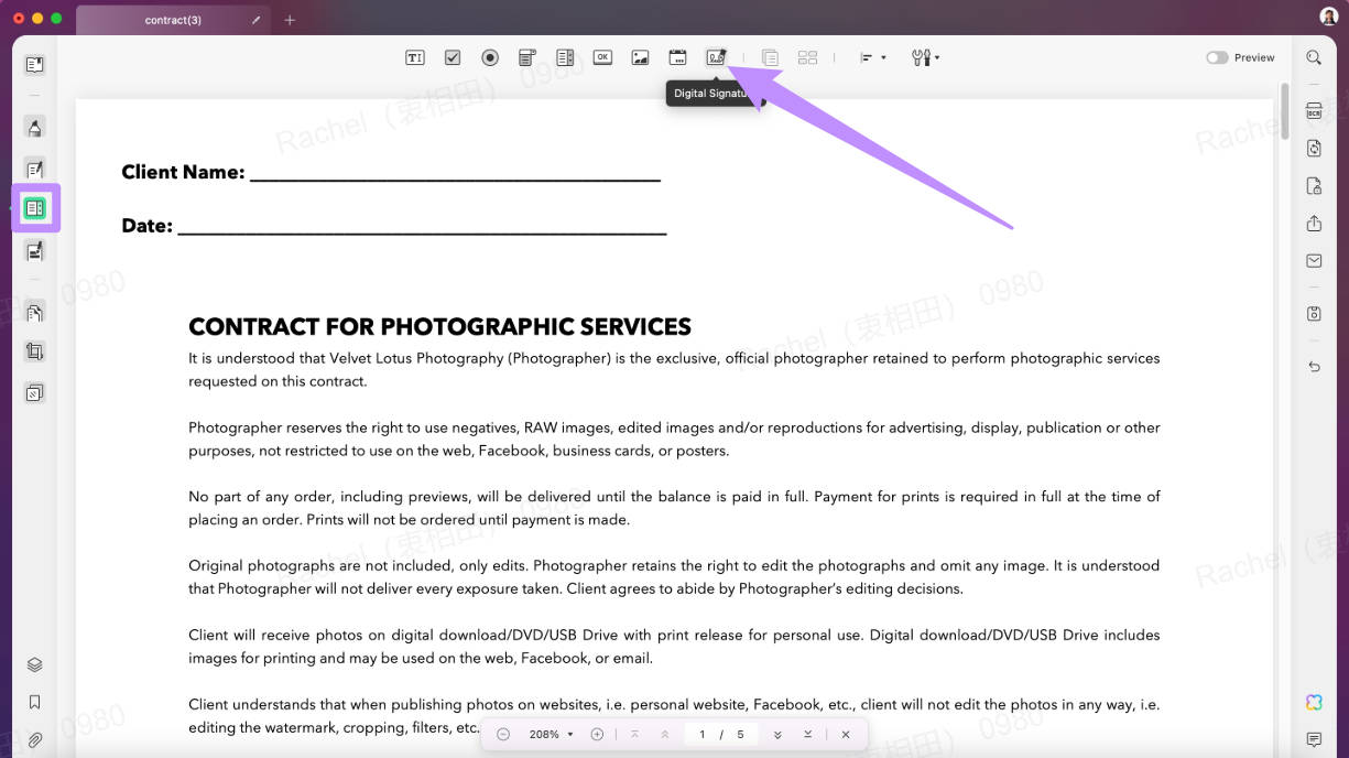 Sign PDF Files on Mac Easily with Simple Methods - UPDF