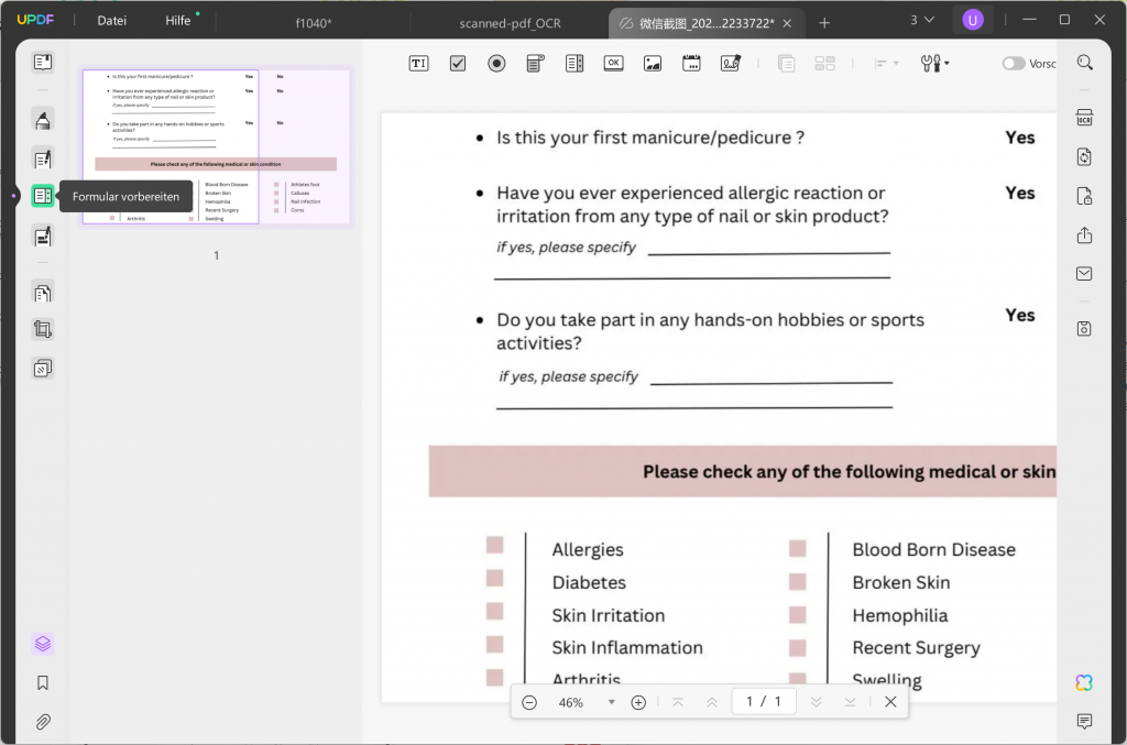 So bearbeiten Sie eine Dropdown-Liste in einem PDF | UPDF