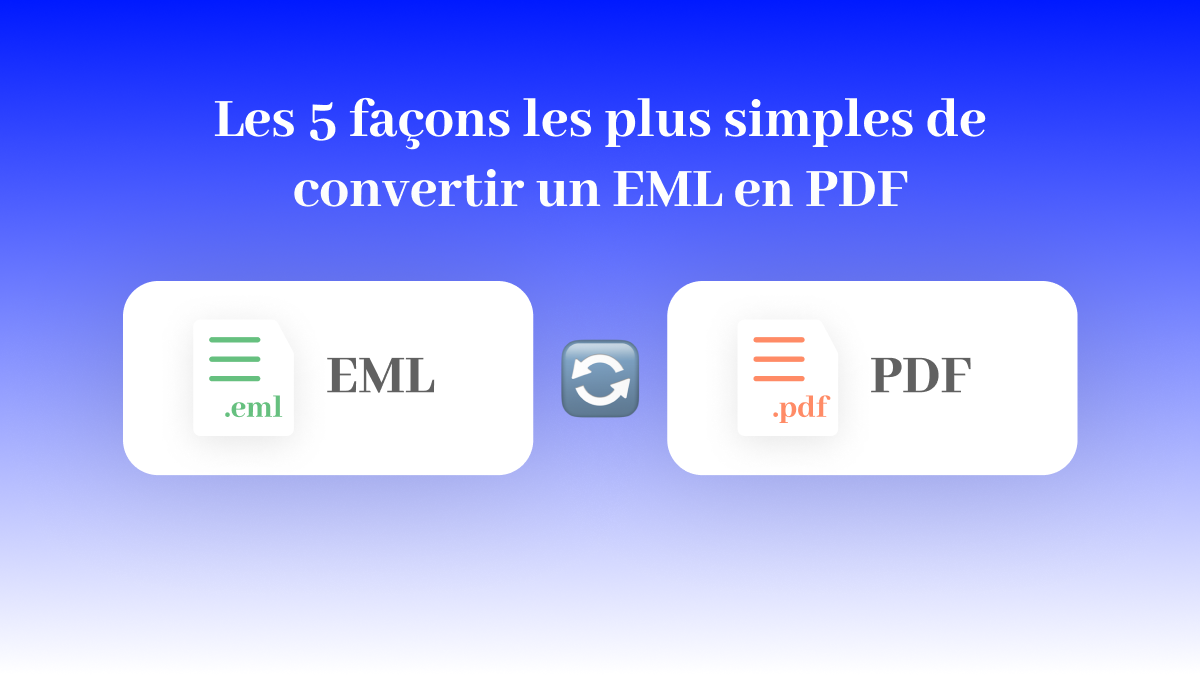 Comment convertir un EML en PDF : 5 méthodes efficaces | UPDF