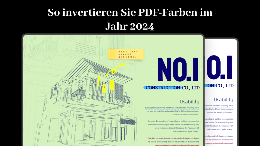 So invertieren Sie PDF-Farben schnell und einfach | UPDF
