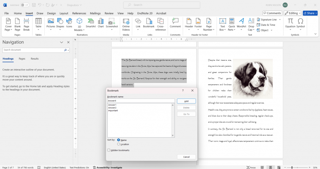 How to Create a Bookmark in Word? (In Simple Steps)