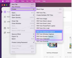 How to Create PDF Files with UPDF for Mac | User Guide