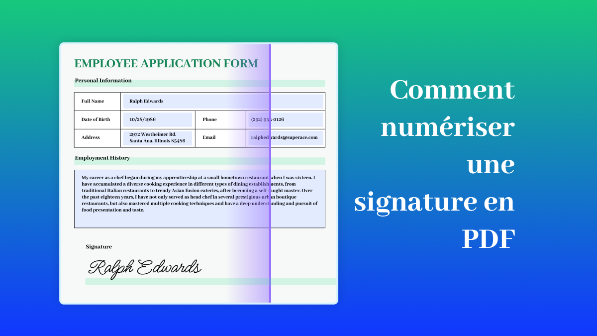 Comment numériser une signature dans un PDF ? | UPDF