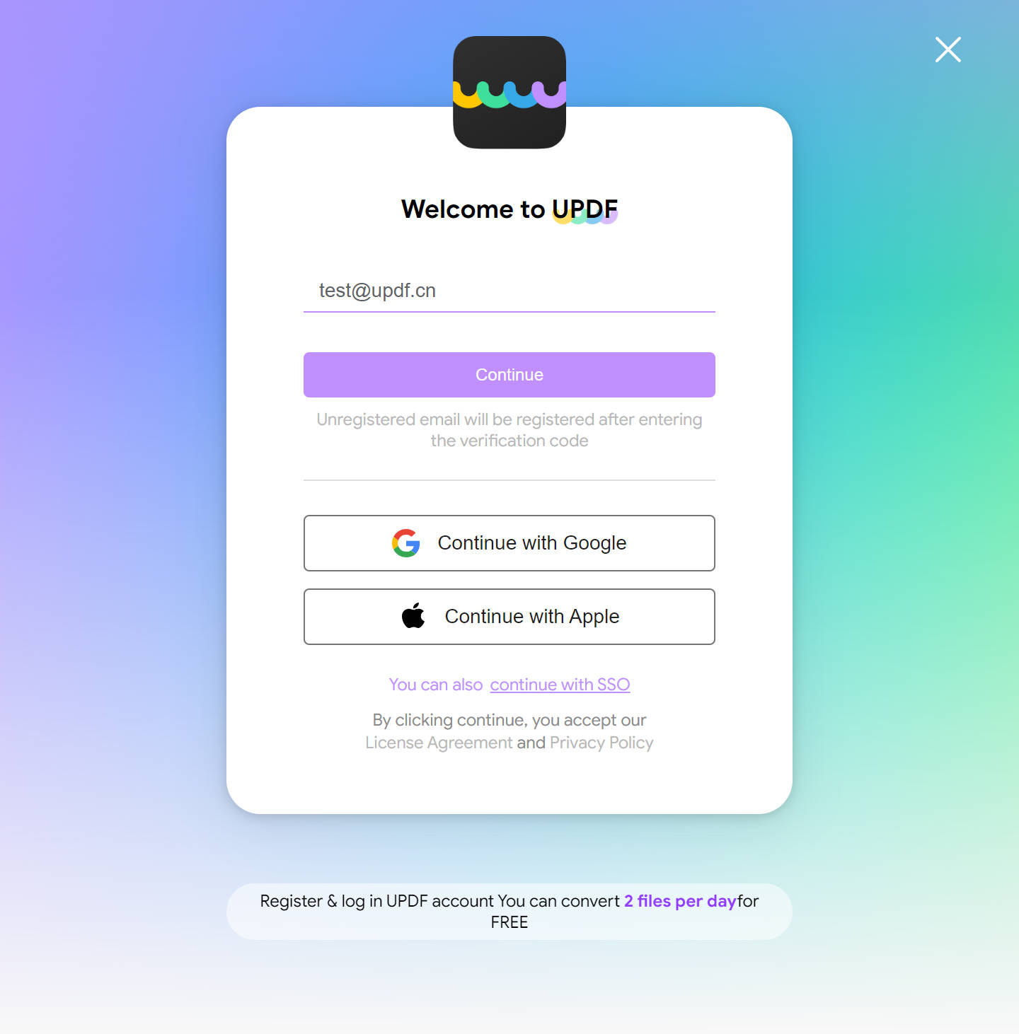 Sign Up a UPDF Account | User Guide