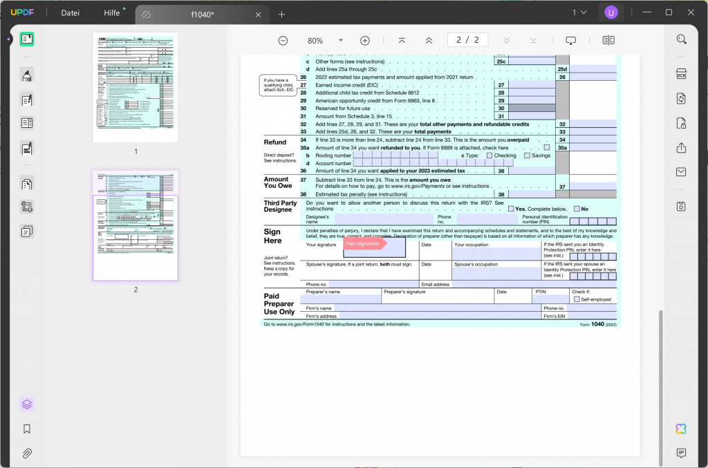 So signieren Sie PDFs mit CAC. (Mit/ohne Adobe) | UPDF