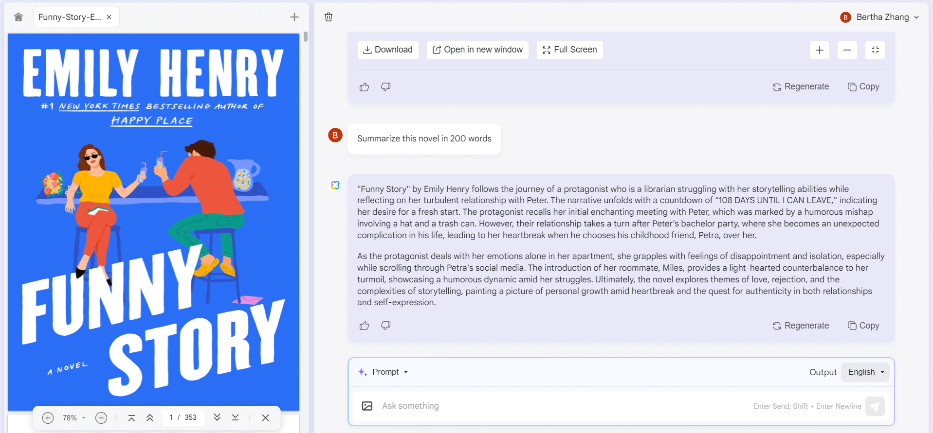 "Funny Story" by Emily Henry: What to Expect & How to Fast Read | UPDF