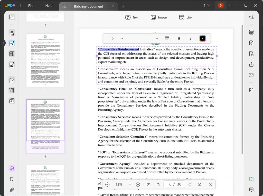 Edit Text With Updf For Windows User Guide