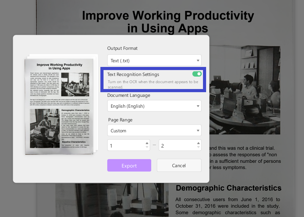 The Best Trick to Convert Scanned PDF to Text - UPDF