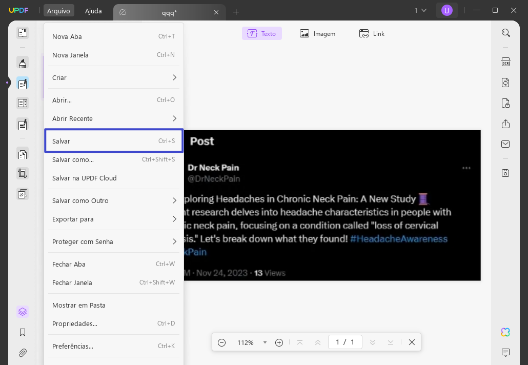 Como guardar o tópico do Twitter em PDF (3 formas principais) | UPDF