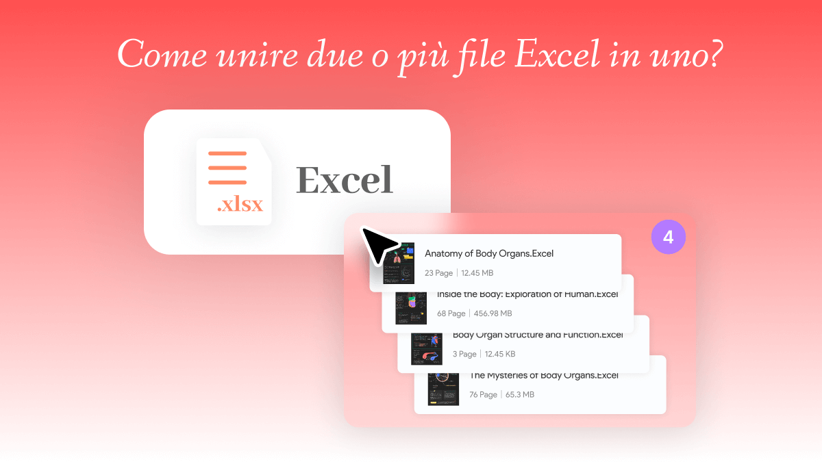 Diversi modi per unire i file Excel | UPDF