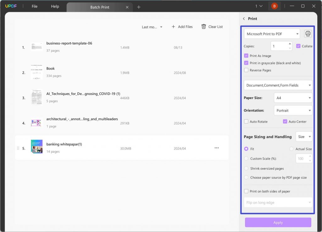 Batch Processing on PDFs with UPDF for Windows | User Guide