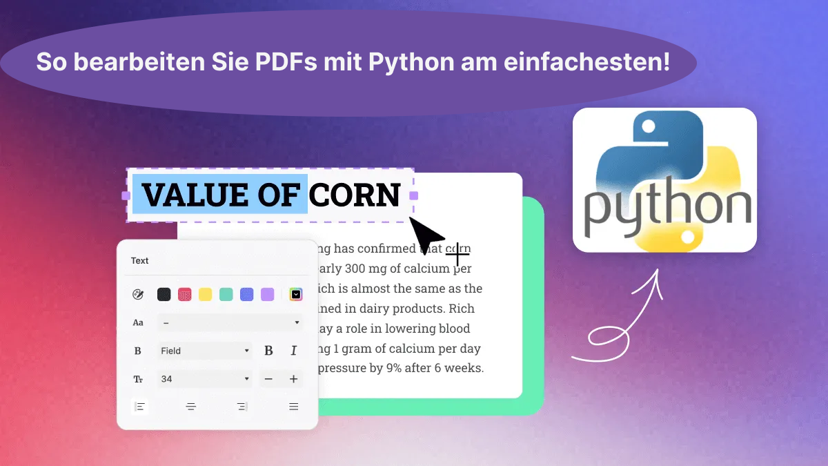 PDFs mit Python bearbeiten: Einfache Anleitung mit Bildern | UPDF