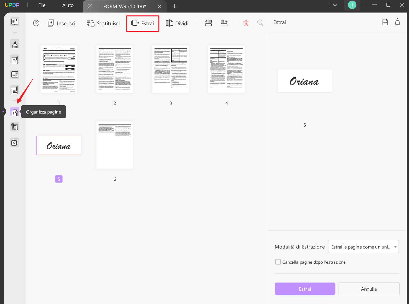 Come ritagliare la firma dal PDF | UPDF