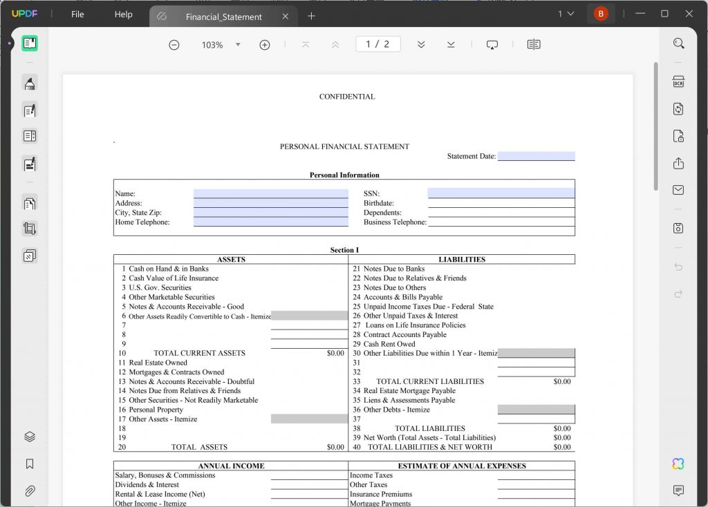 A Full Guide on Financial Statement Form - UPDF