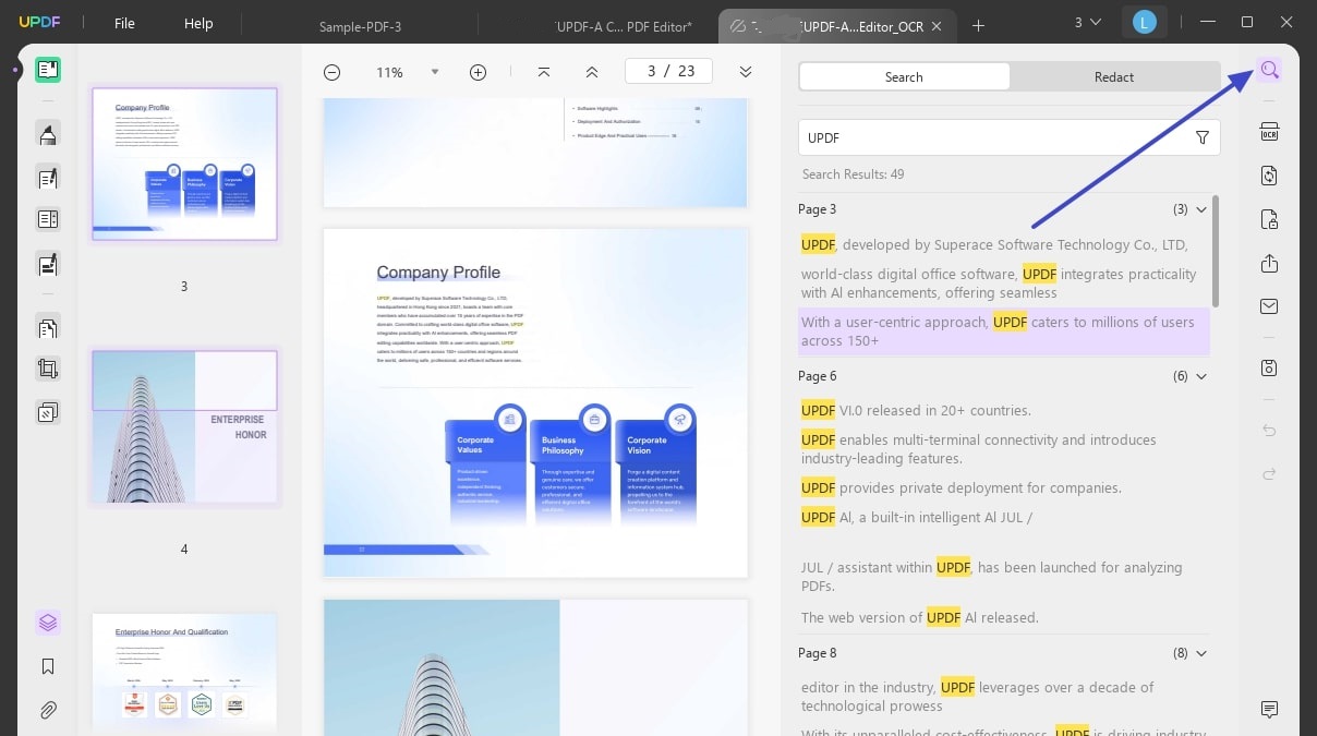 Guide on Using Find and Replace in PDF - UPDF