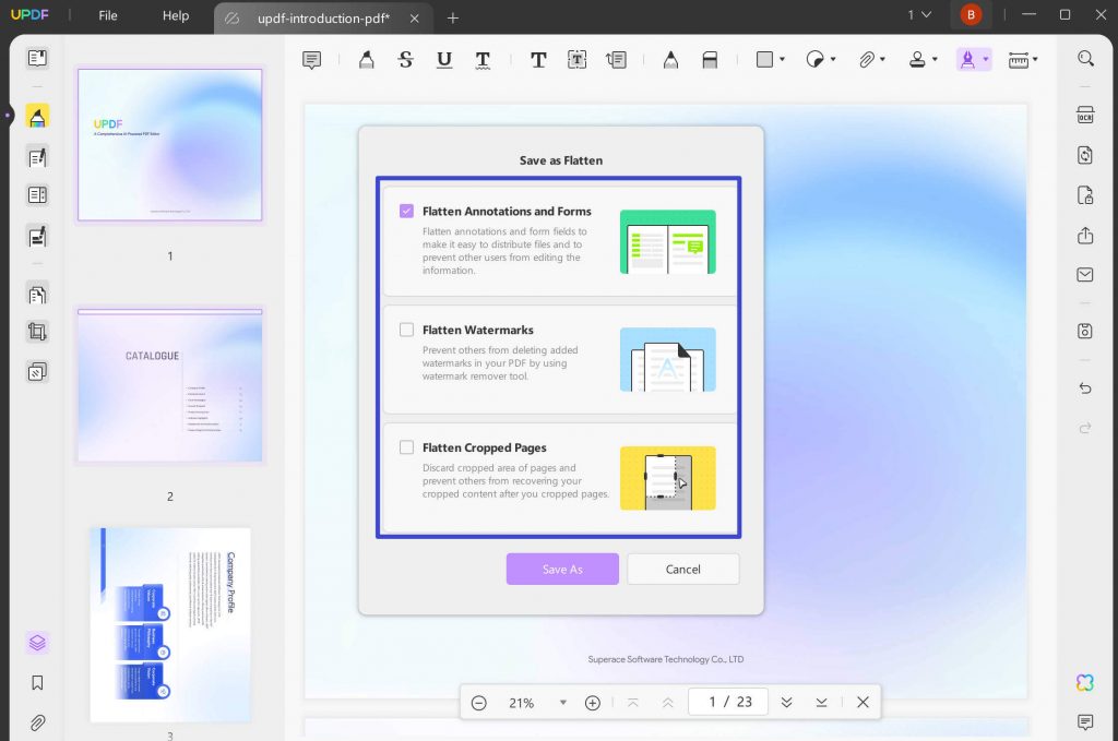 Flatten PDF Files Easily and Protect Your Content – UPDF