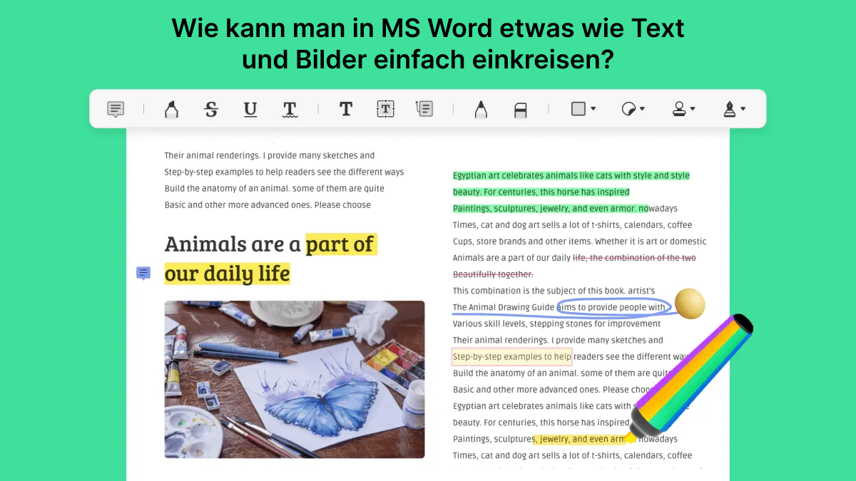 Neuestes] So kreisen Sie etwas in Word ein: Text und Bild | UPDF