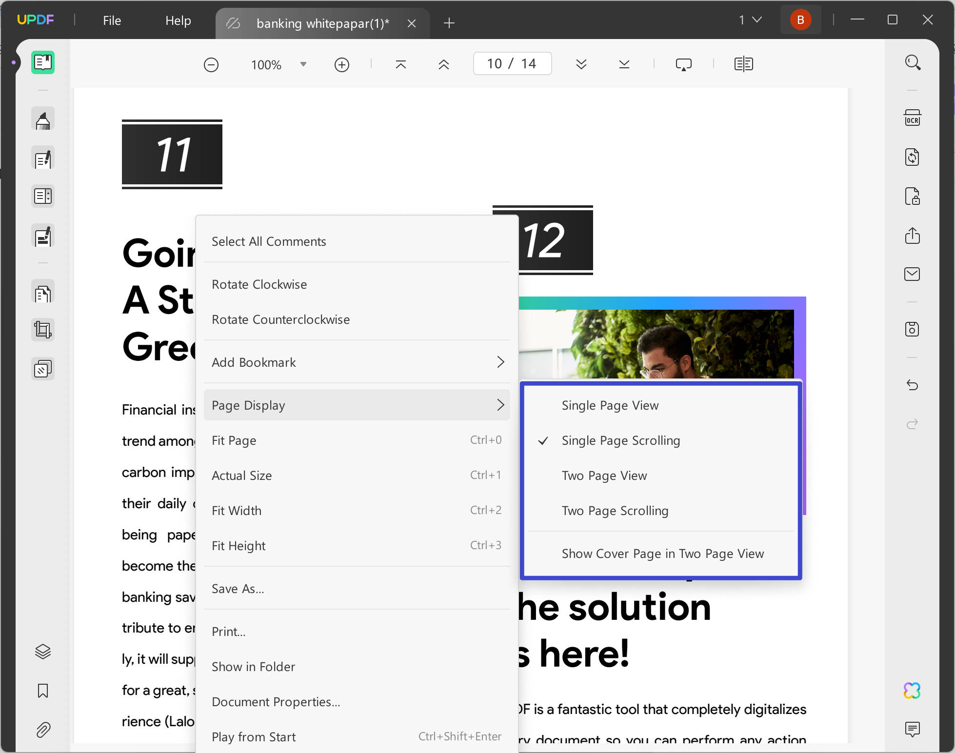 Page View Mode in UPDF for Windows | User Guide