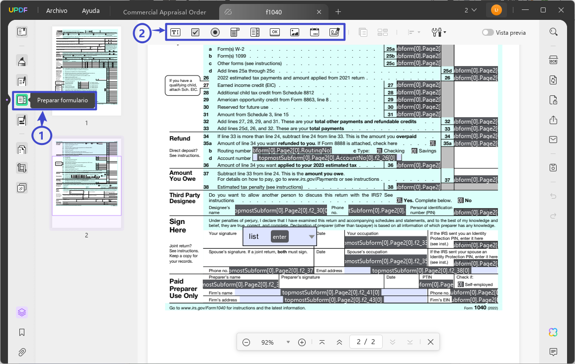 [Solucionado] Cómo Hacer un Formulario PDF Rellenable sin Acrobat - UPDF