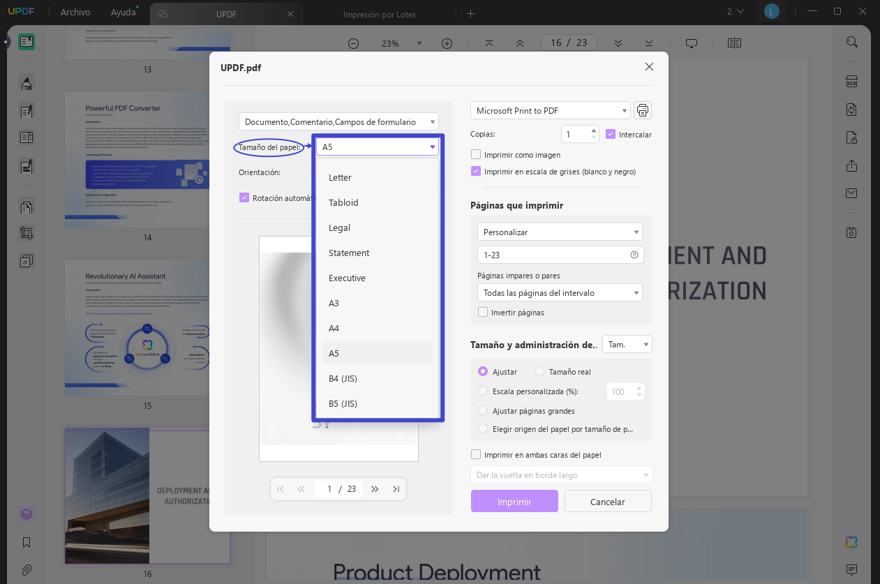 Guía Paso a Paso para Convertir un PDF A4 a A5 | UPDF