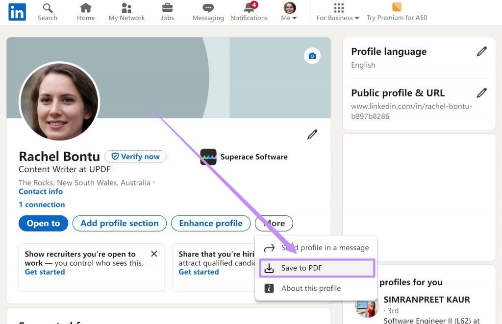 How to Save Linkedin Profile as PDF? (Step by Step)| [Official] UPDF