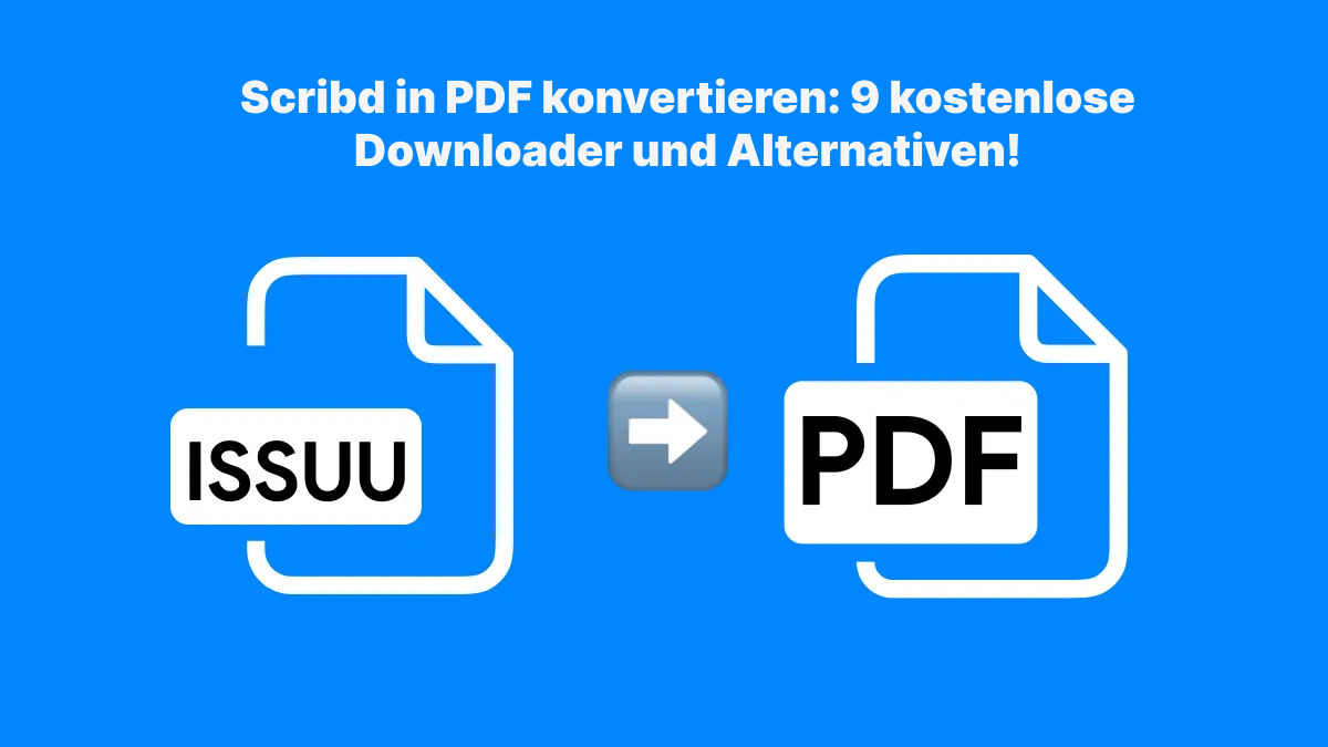Scribd in PDF: 9 beste kostenlose Downloader und Tipps | UPDF