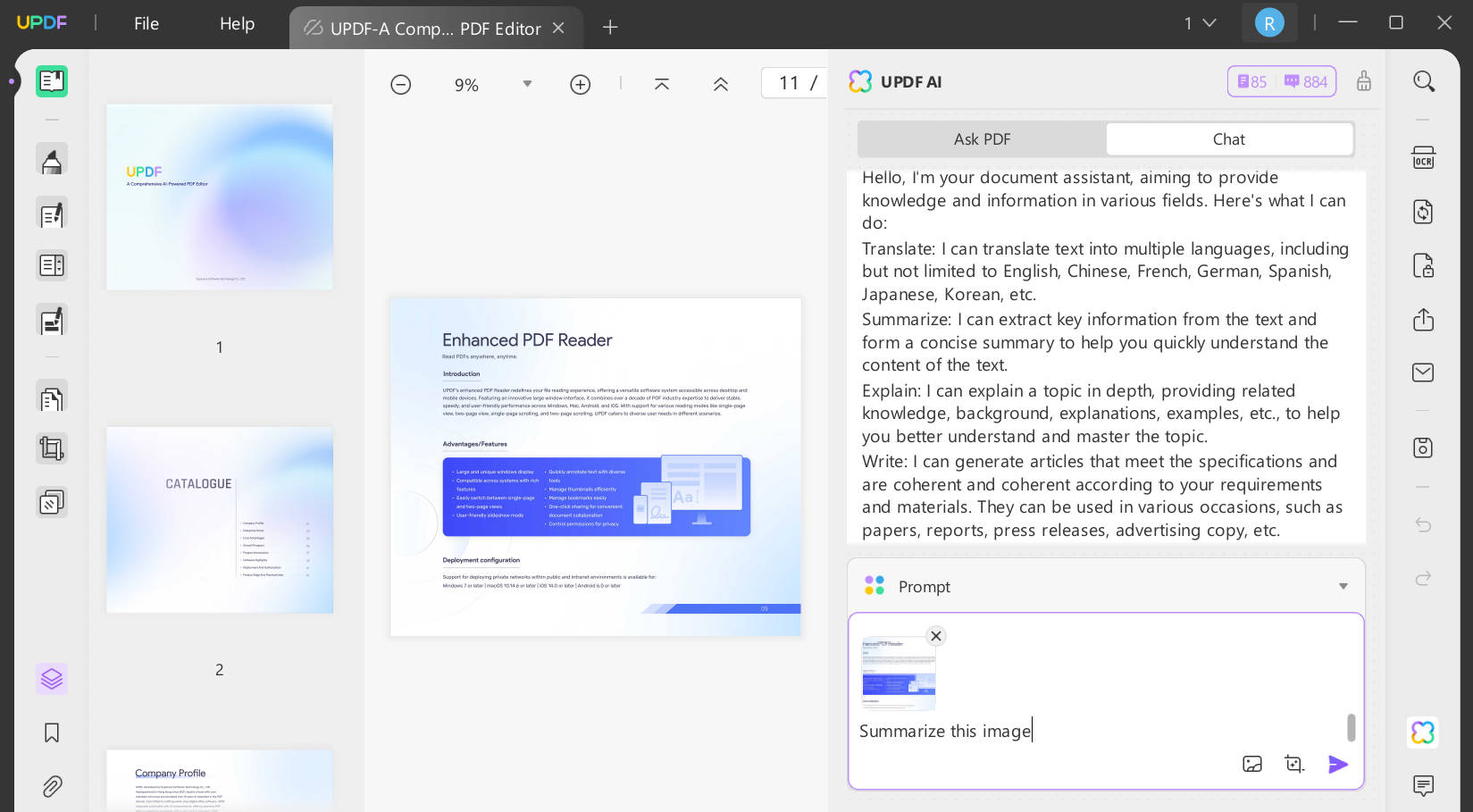 How to Summarize Image?| UPDF