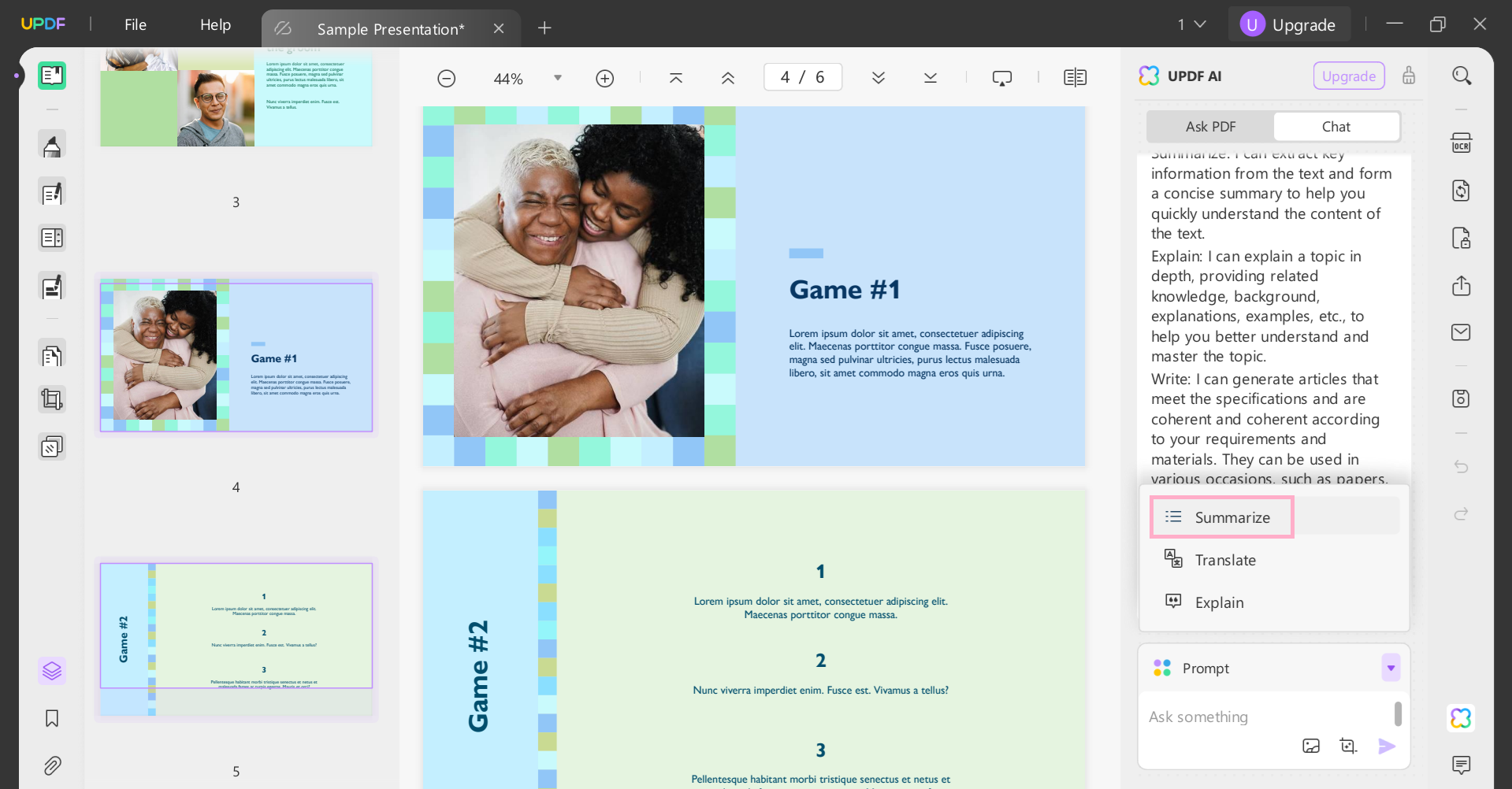 5 Best PowerPoint Summarizers (Comparison) | UPDF