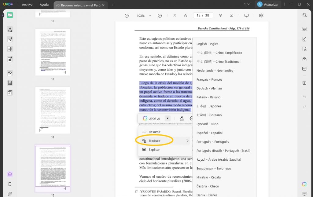 Cómo traducir archivos PDF (Tres Métodos eficaces) | UPDF