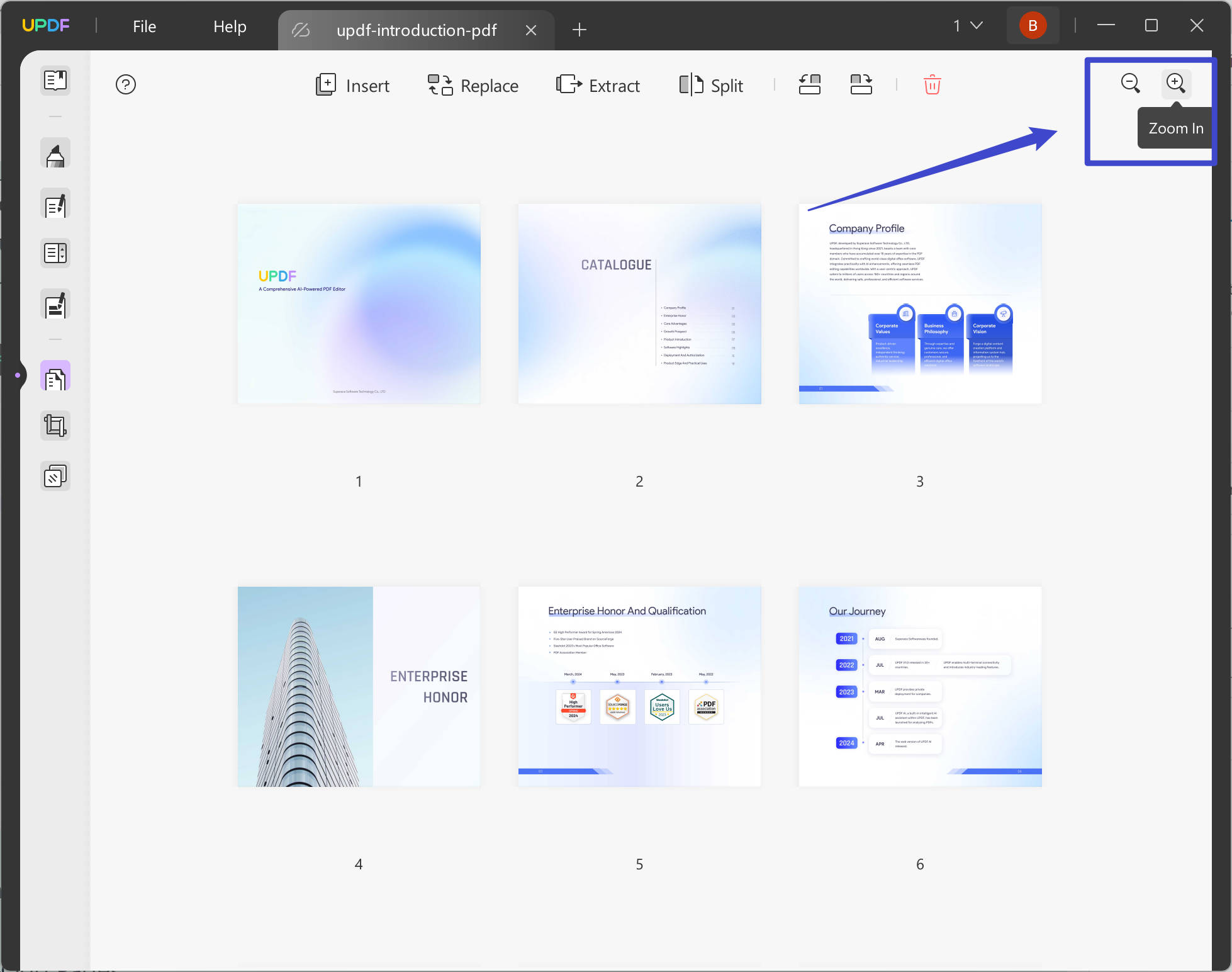 Organize Pages with UPDF for Windows | User Guide