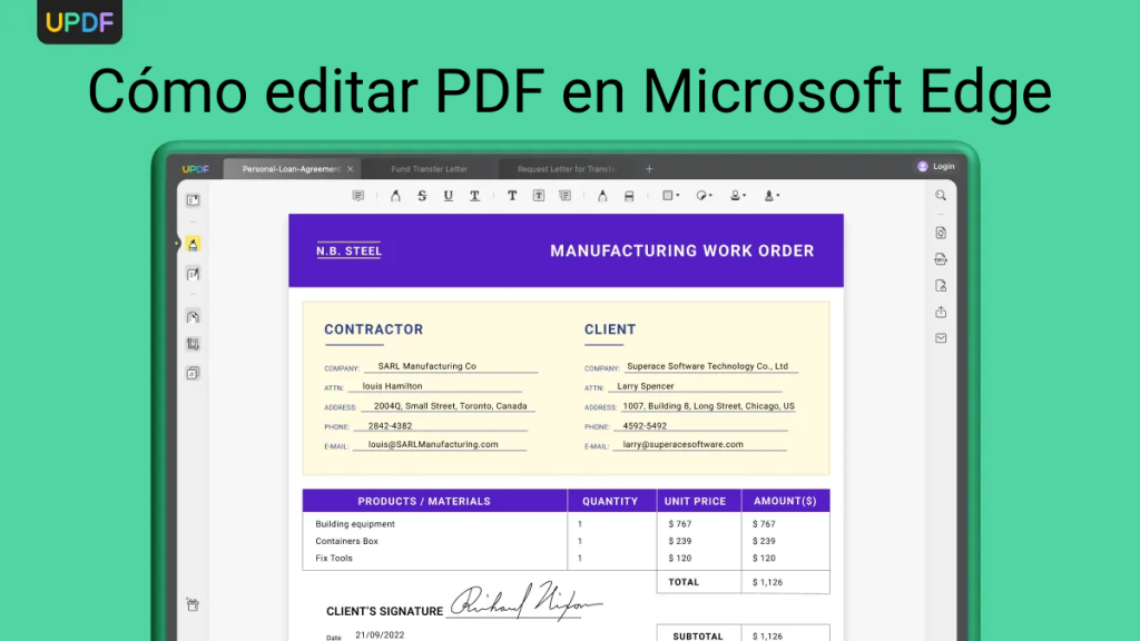 Cómo editar PDF en Microsoft Edge: Guía con imágenes | [Official] UPDF