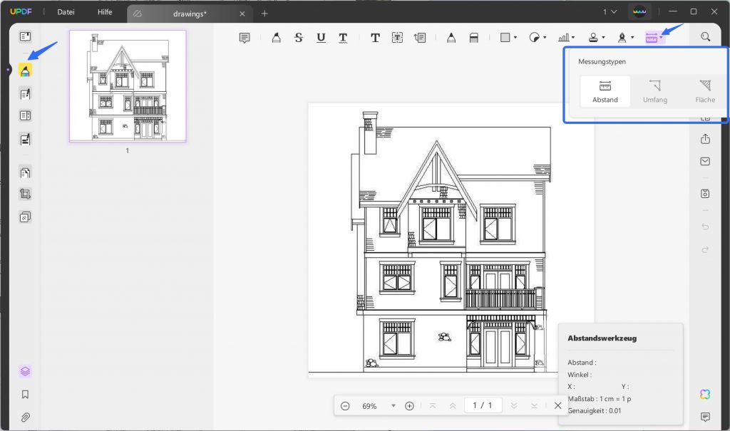 Wie verwende ich das Adobe Acrobat Messwerkzeug? | UPDF