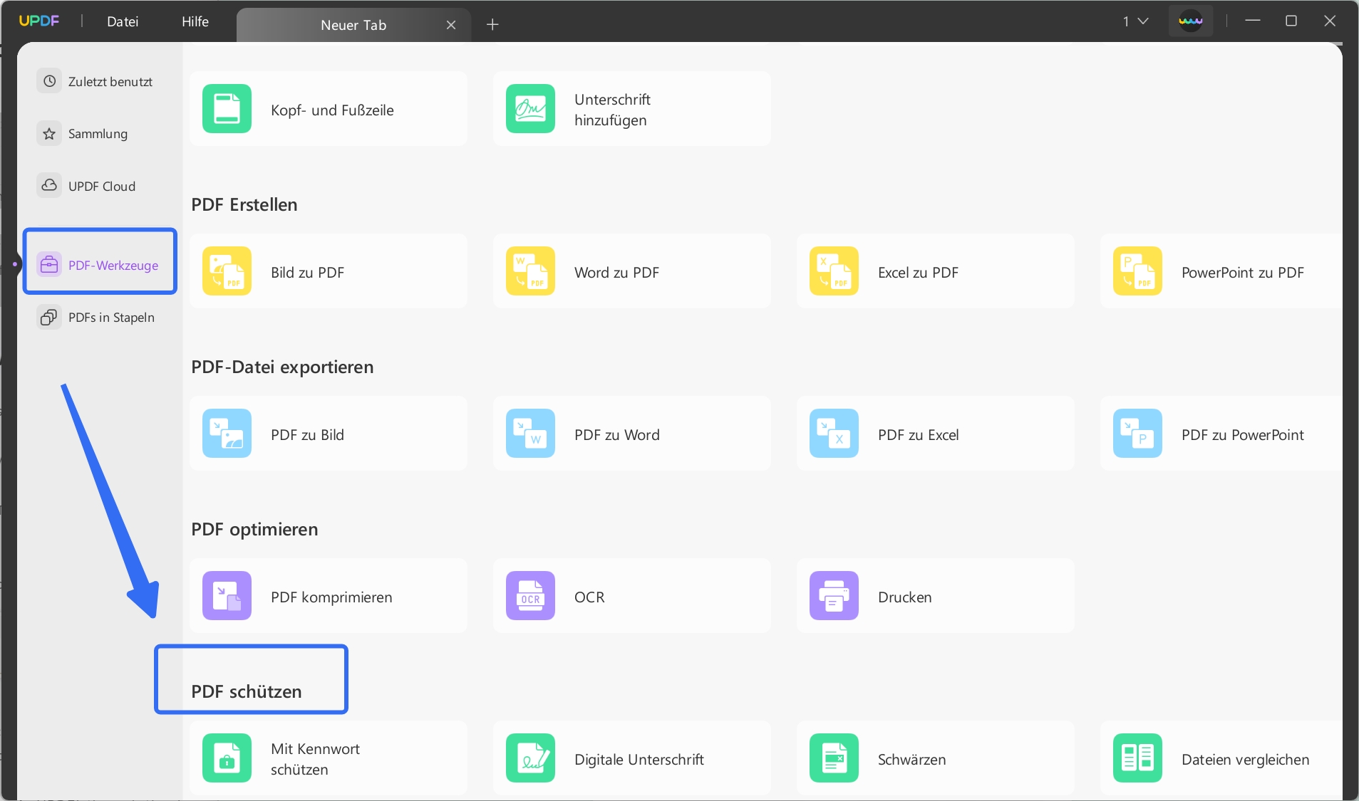 Vergleichen Sie PDFs mit UPDF für Windows | Benutzerhandbuch