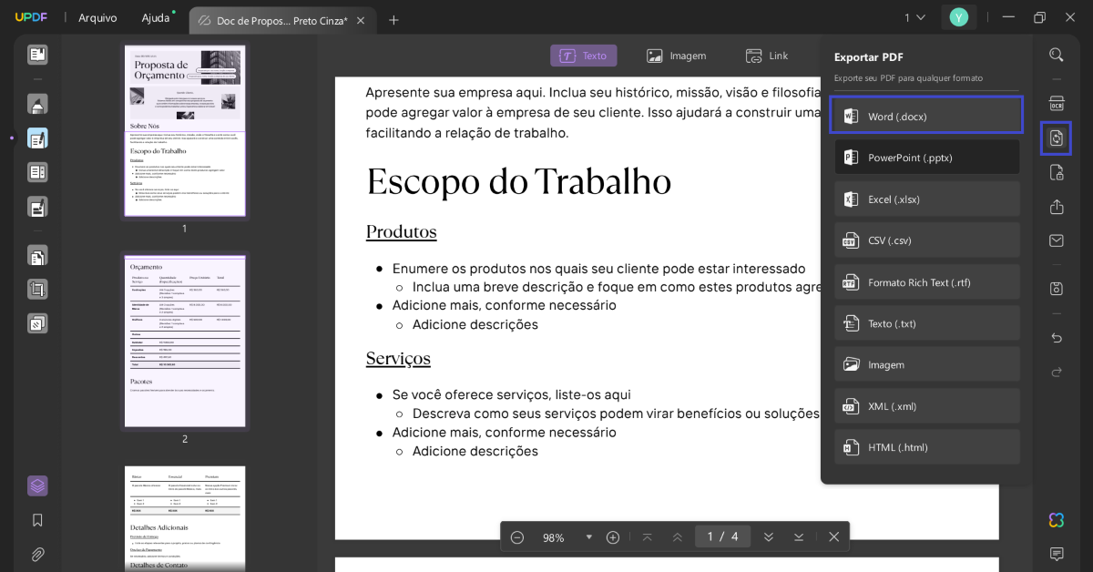 Como Copiar Texto de uma Página da Web Protegida? UPDF