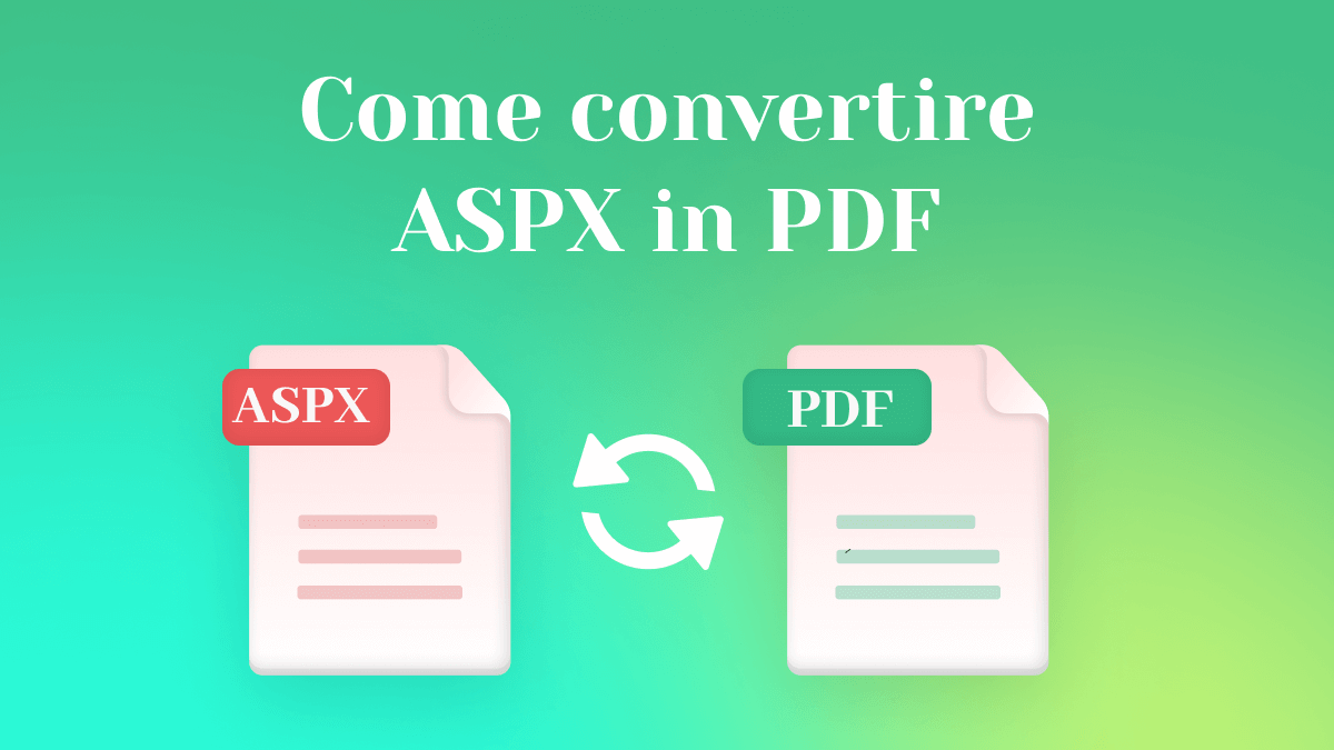 Convertire ASPX in PDF online e offline | UPDF