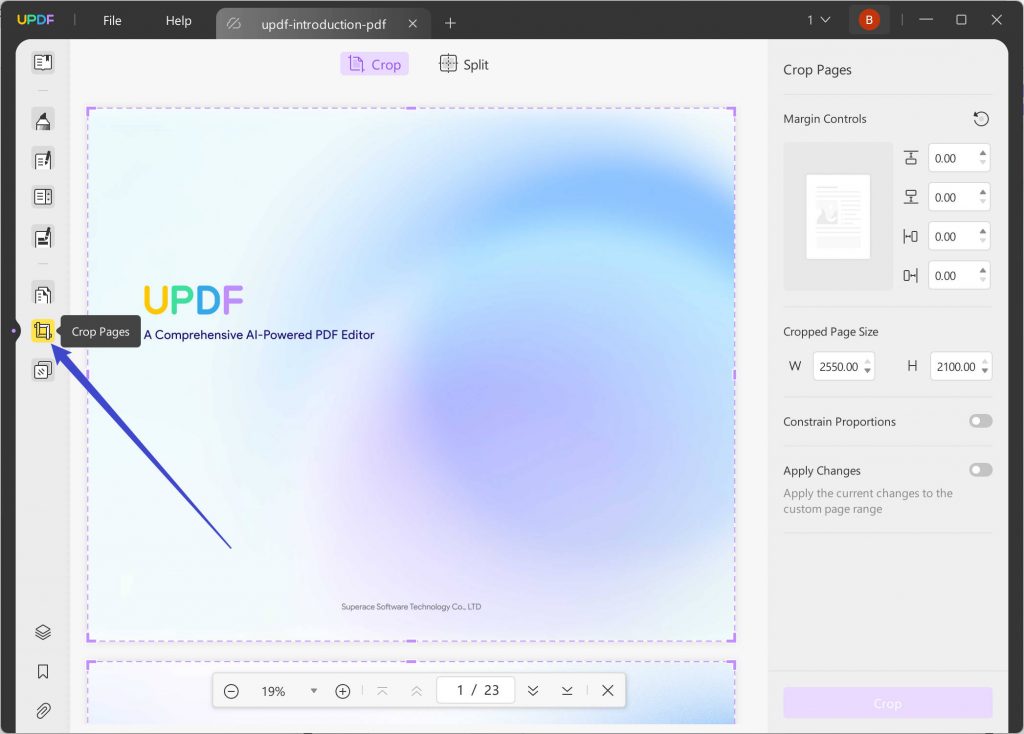 How to Crop Pages to PDF on Windows | User Guide