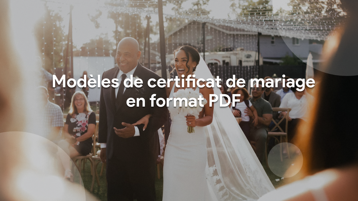 10 formulaires PDF d'acte de mariage à télécharger | UPDF