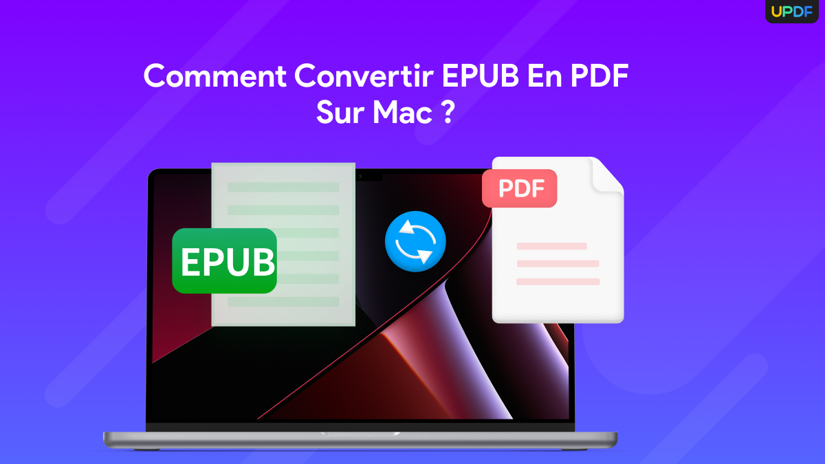 Étapes faciles pour convertir EPUB en PDF sur Mac | UPDF
