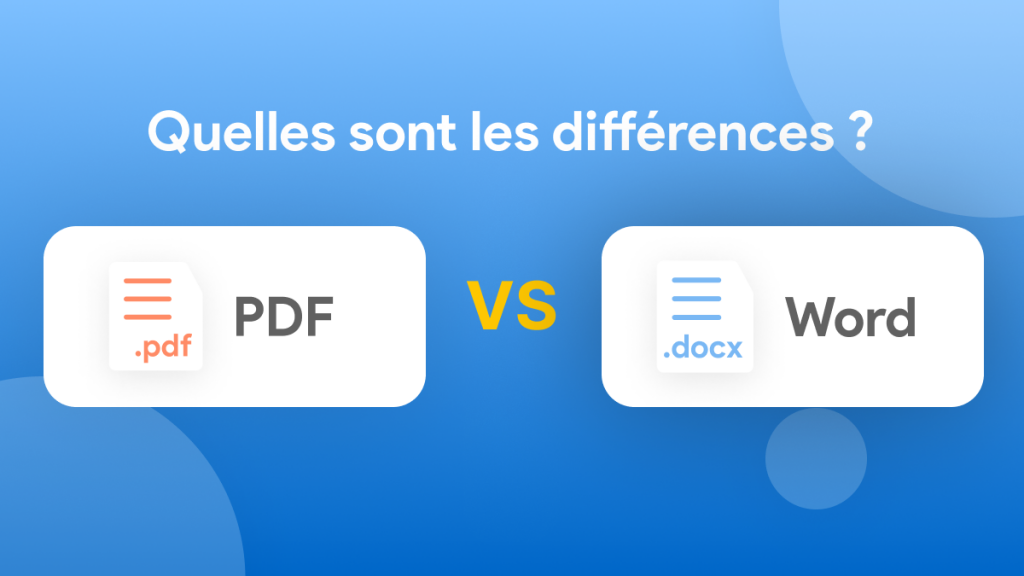 PDF vs Word Docx - Les principales différences à connaître | UPDF