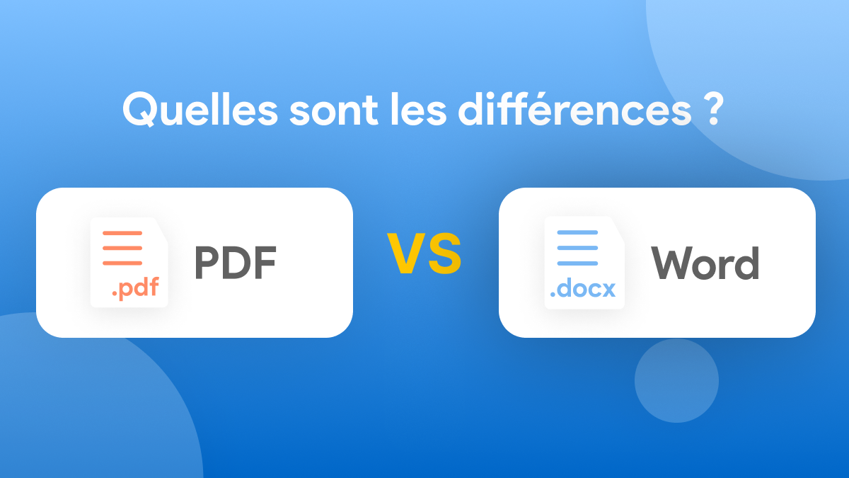 PDF vs Word Docx - Les principales différences à connaître | UPDF