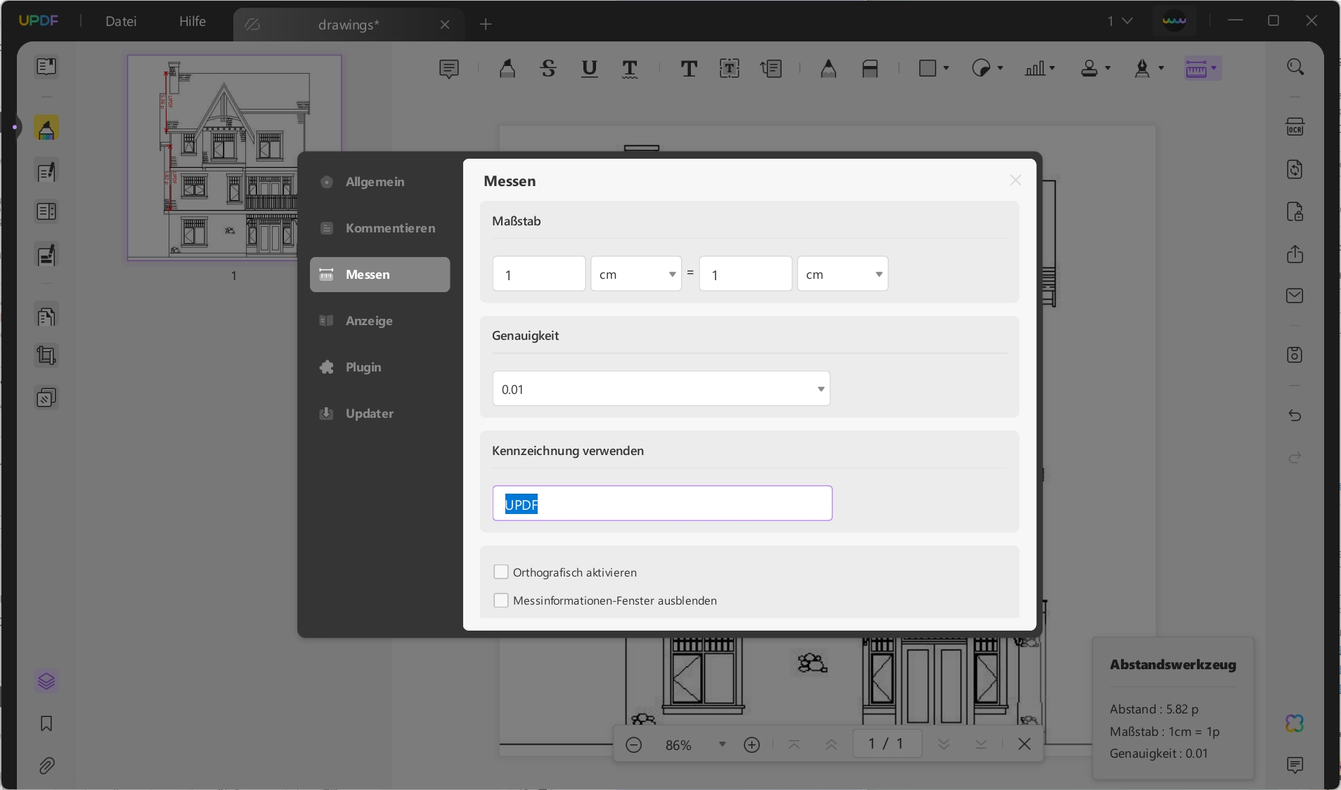Wie messen Sie Distanz in PDF? In Sekundenschnelle | UPDF