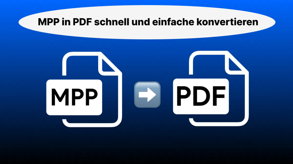 MPP in Sekundenschnelle mühelos in PDF konvertieren! | UPDF