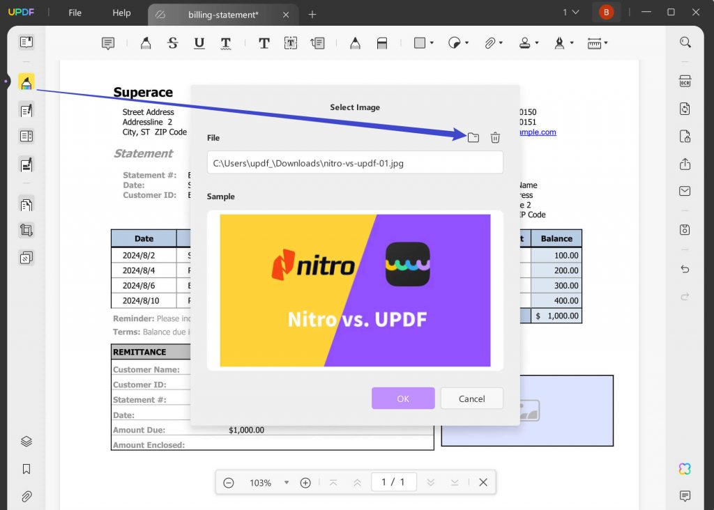 Best Practices To Use For Pasting An Image Into A PDF - UPDF