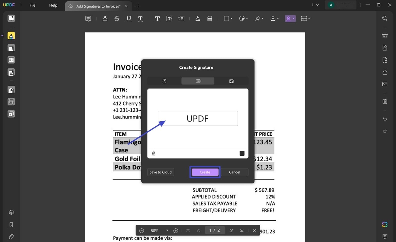 Guide on Effective Methods of Signing an Invoice - UPDF