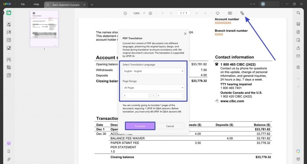 Top Methods for Accurate Bank Statement Translation - UPDF